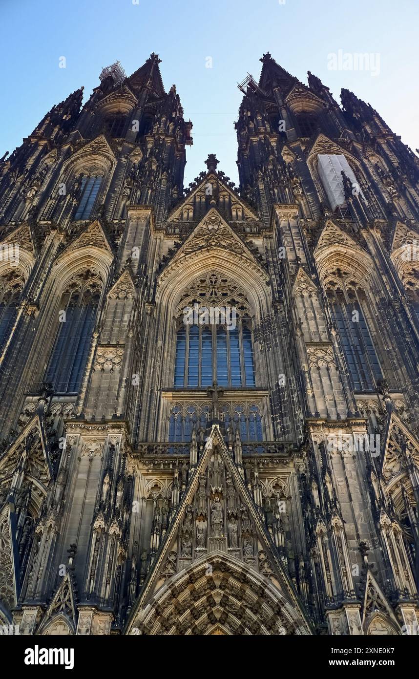 Cologne, Germany - 30 July 2024: Exterior view of the famous Cologne ...
