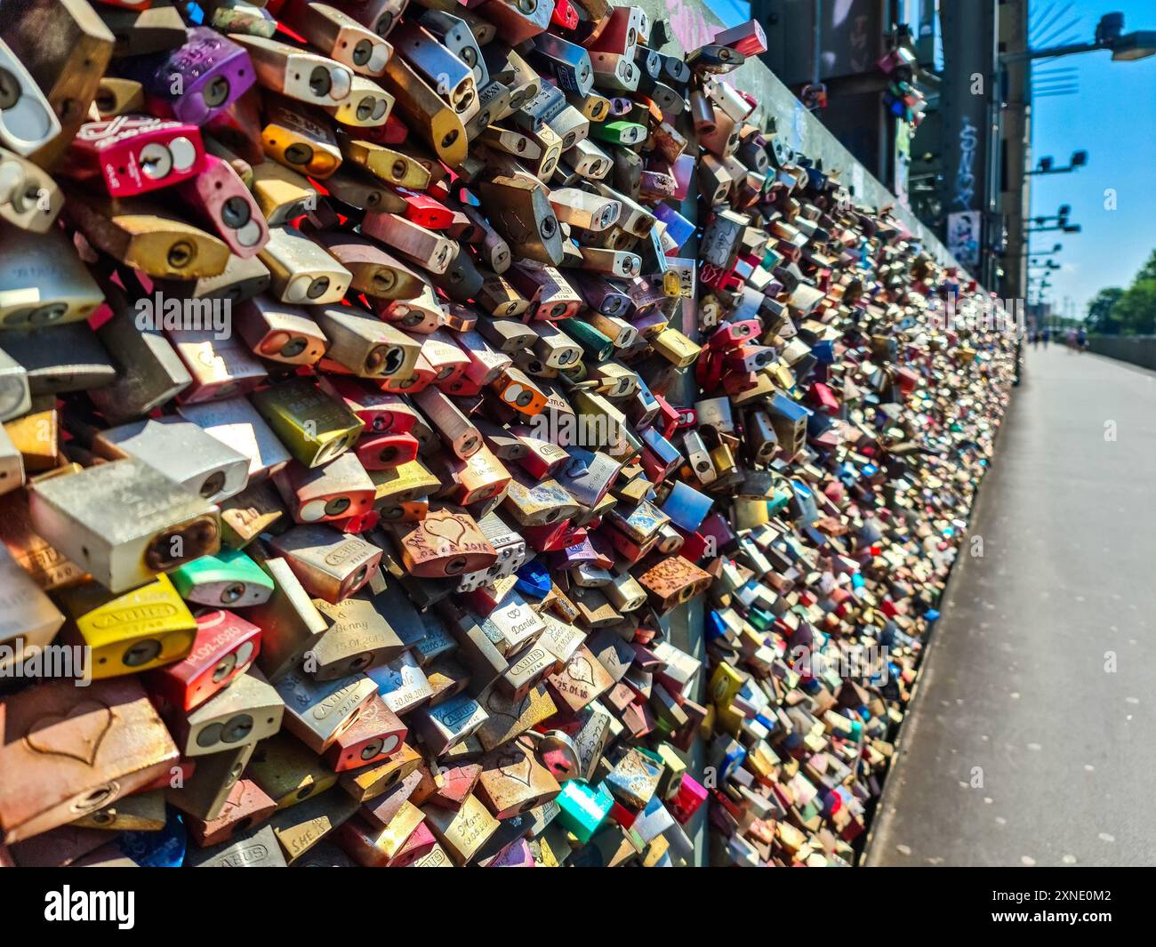 Cologne, Germany - 30. July 2024: The Hohenzollern bridge in Cologne ...