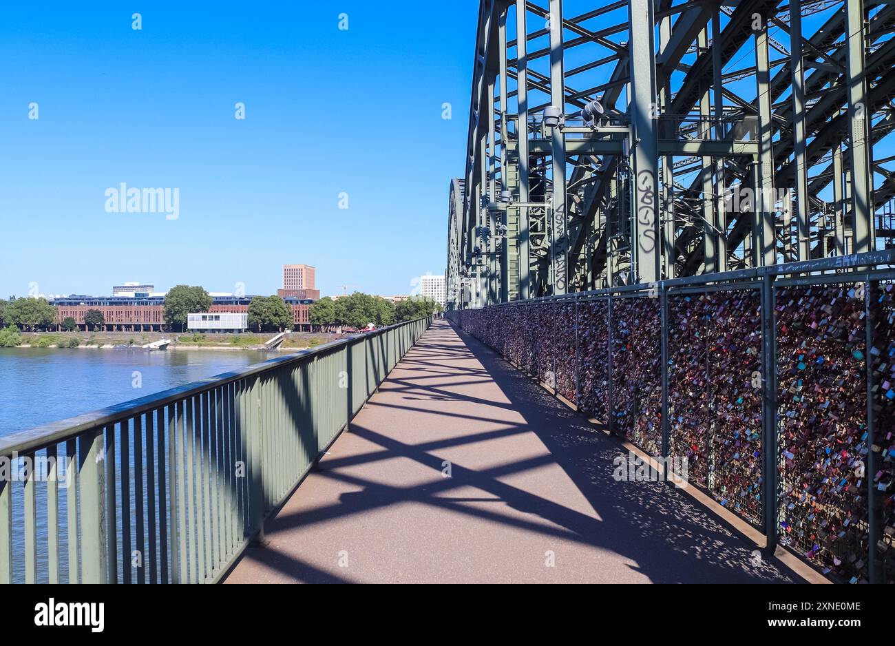 Cologne, Germany - 30. July 2024: The Hohenzollern bridge in Cologne ...