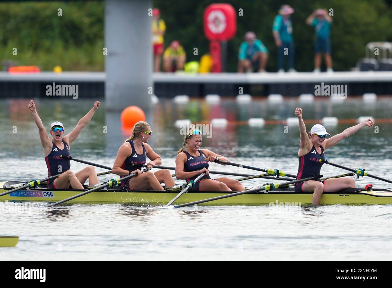 Britain's Hannah Scott, Lola Anderson, Lauren Henry and Georgina ...