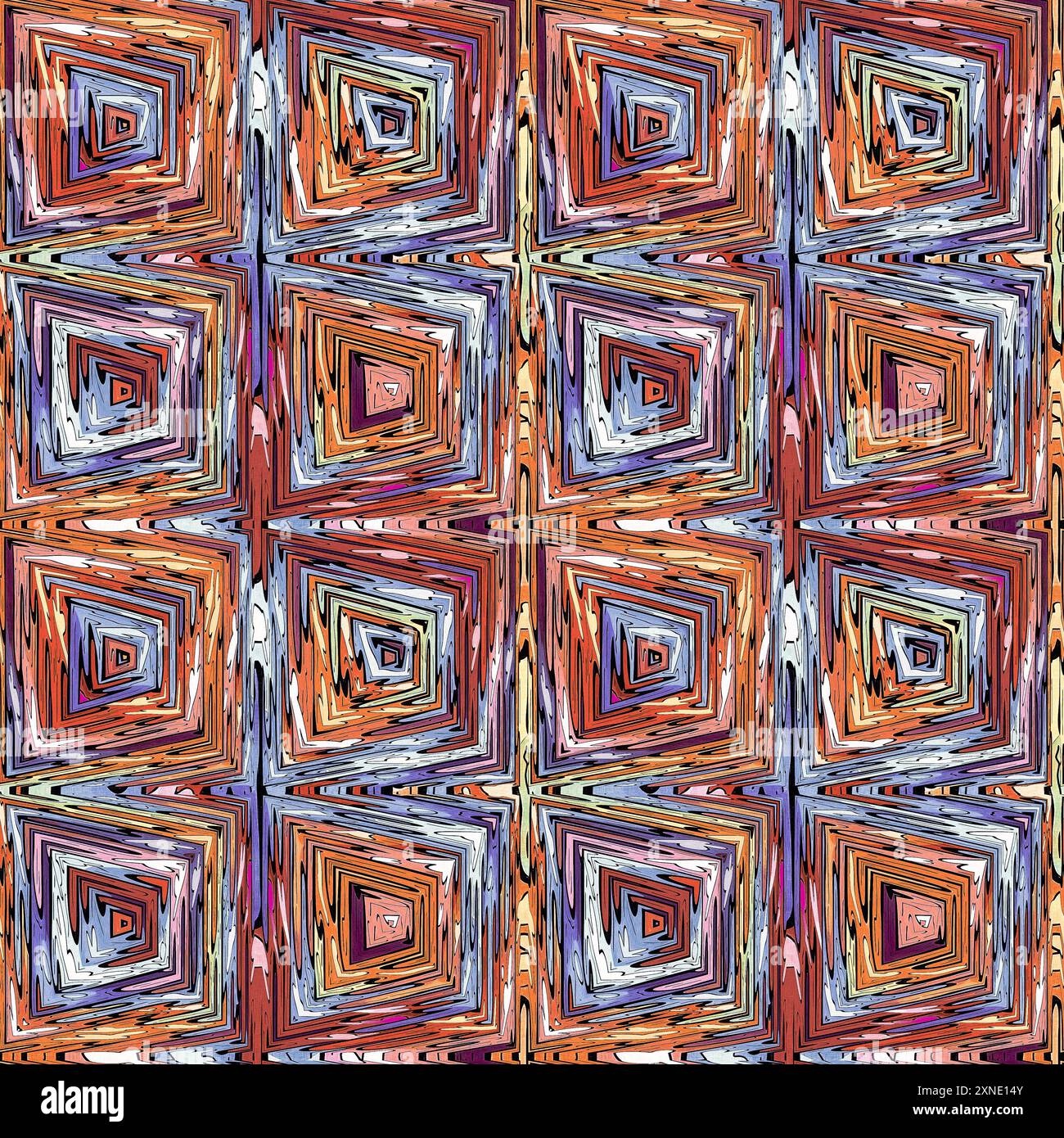 Ditzy pixel abstract rainbow seamless pattern backdrop. Modern playful ...