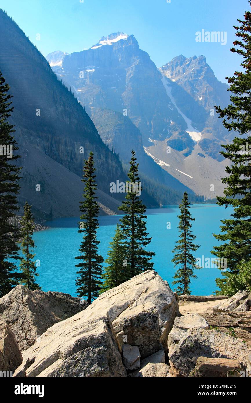 Lake Moraine Banff National Park Canada Stock Photo - Alamy