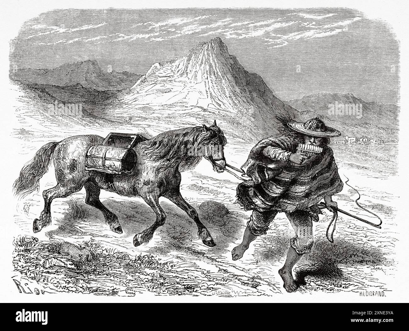 The Royal Courier. Peruvian postman, Peru, South America. Travel across ...
