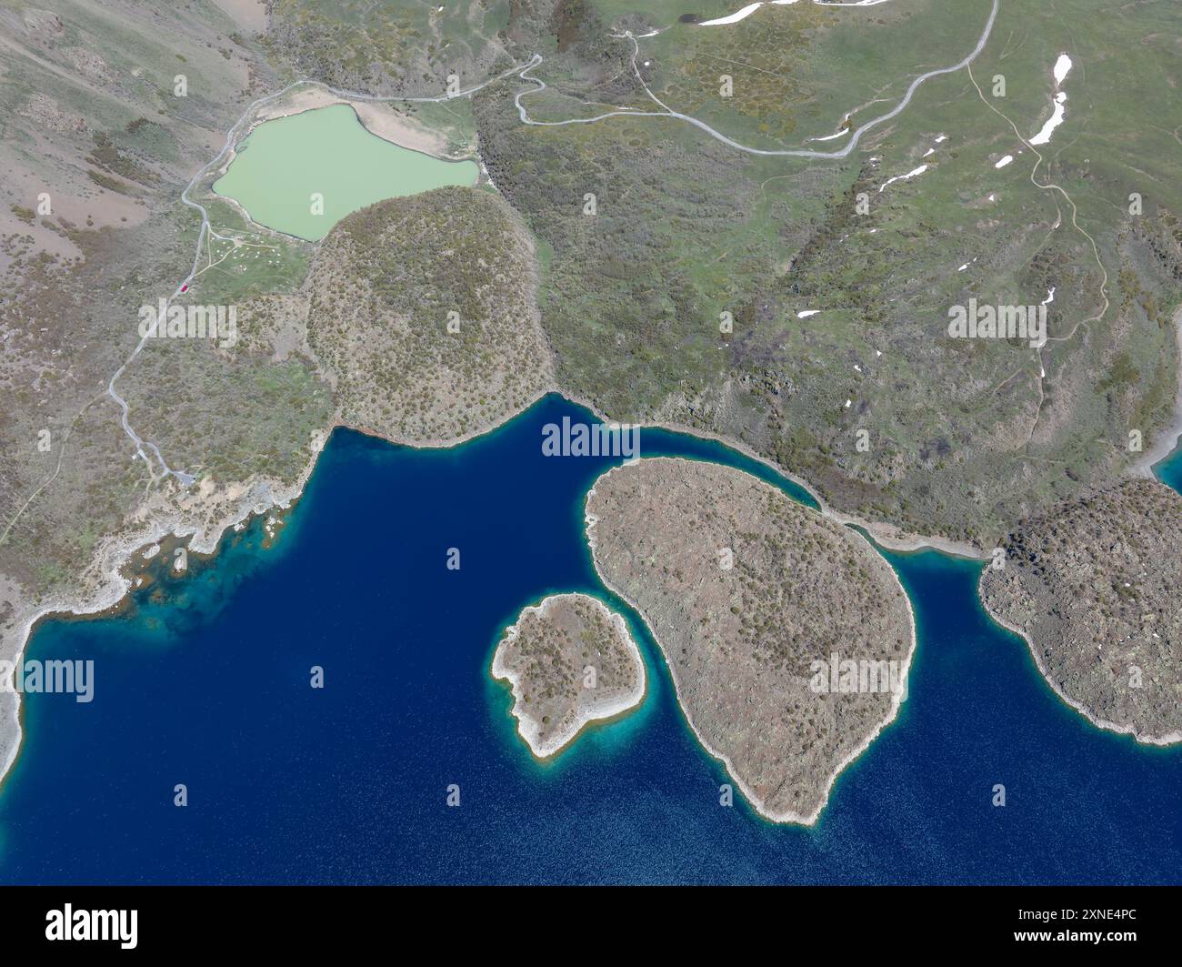 Nemrut Lake is the second largest crater lake in the world and the ...