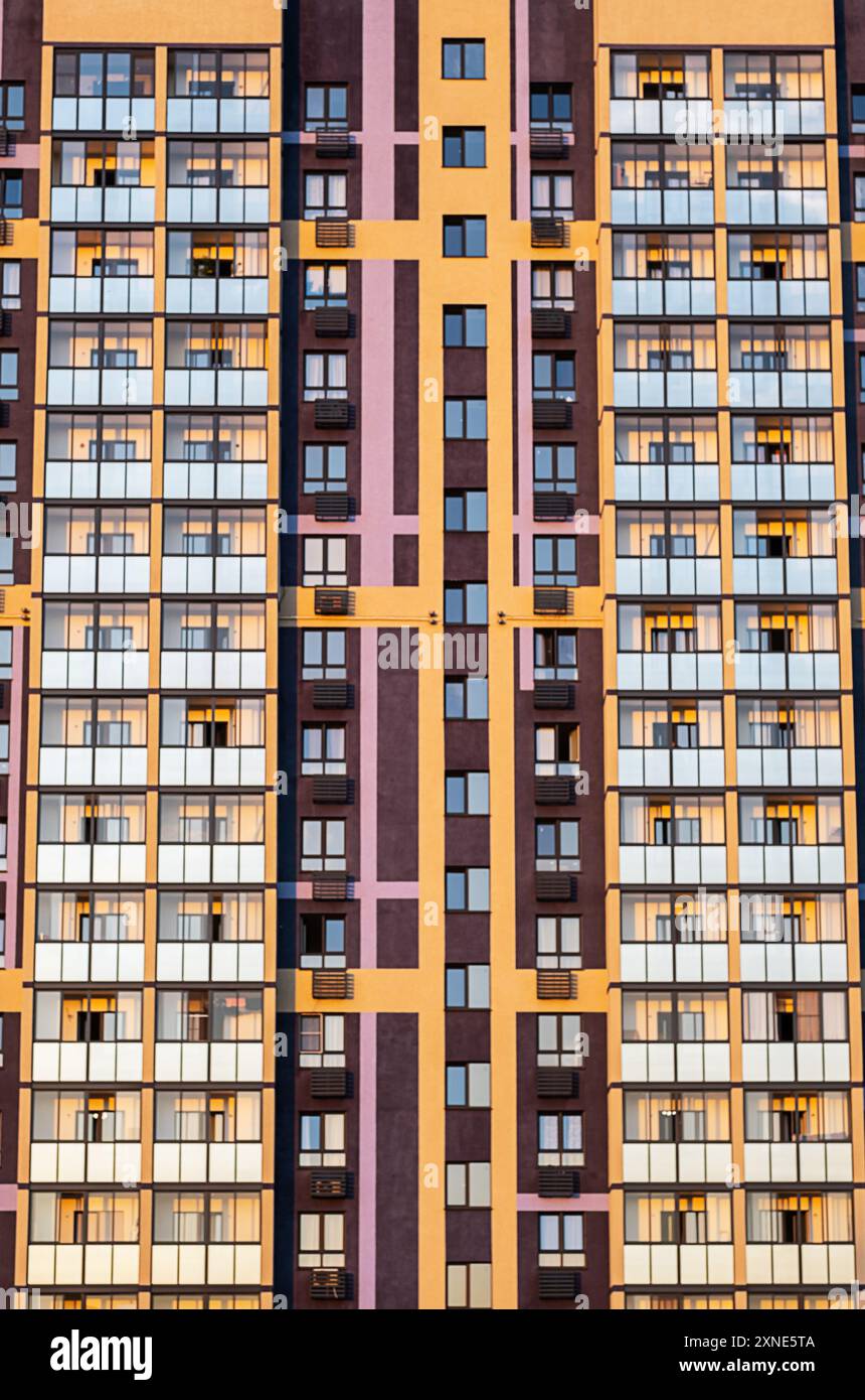 Contemporary residential facade featuring hi-res stock photography and ...