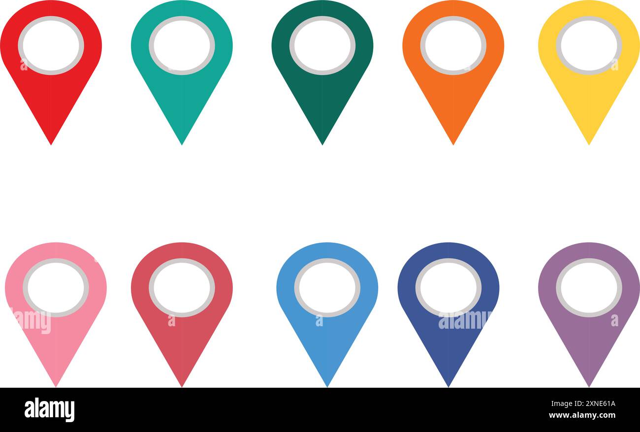 Positioning maps Stock Vector Images - Alamy