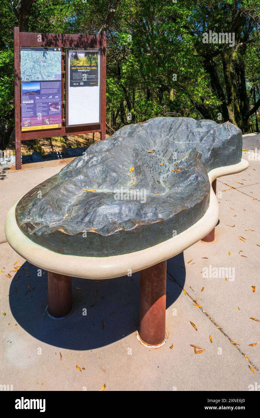 Mount tam map hi-res stock photography and images - Alamy