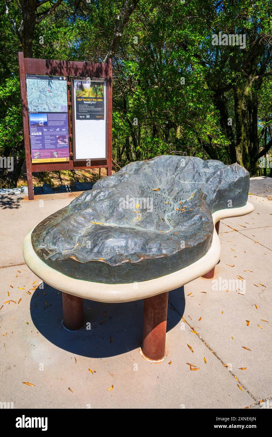 Mount tam map hi-res stock photography and images - Alamy