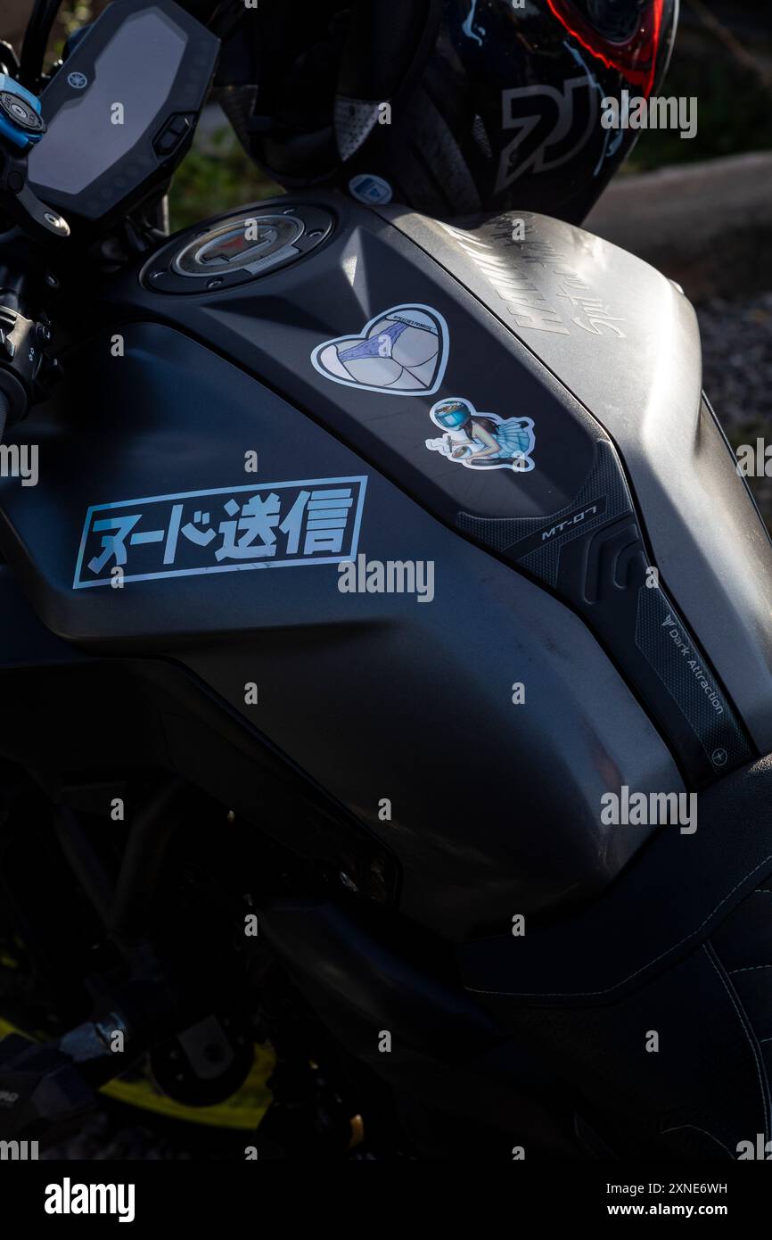 The Silver Fox Cafe Bike Night Stock Photo - Alamy