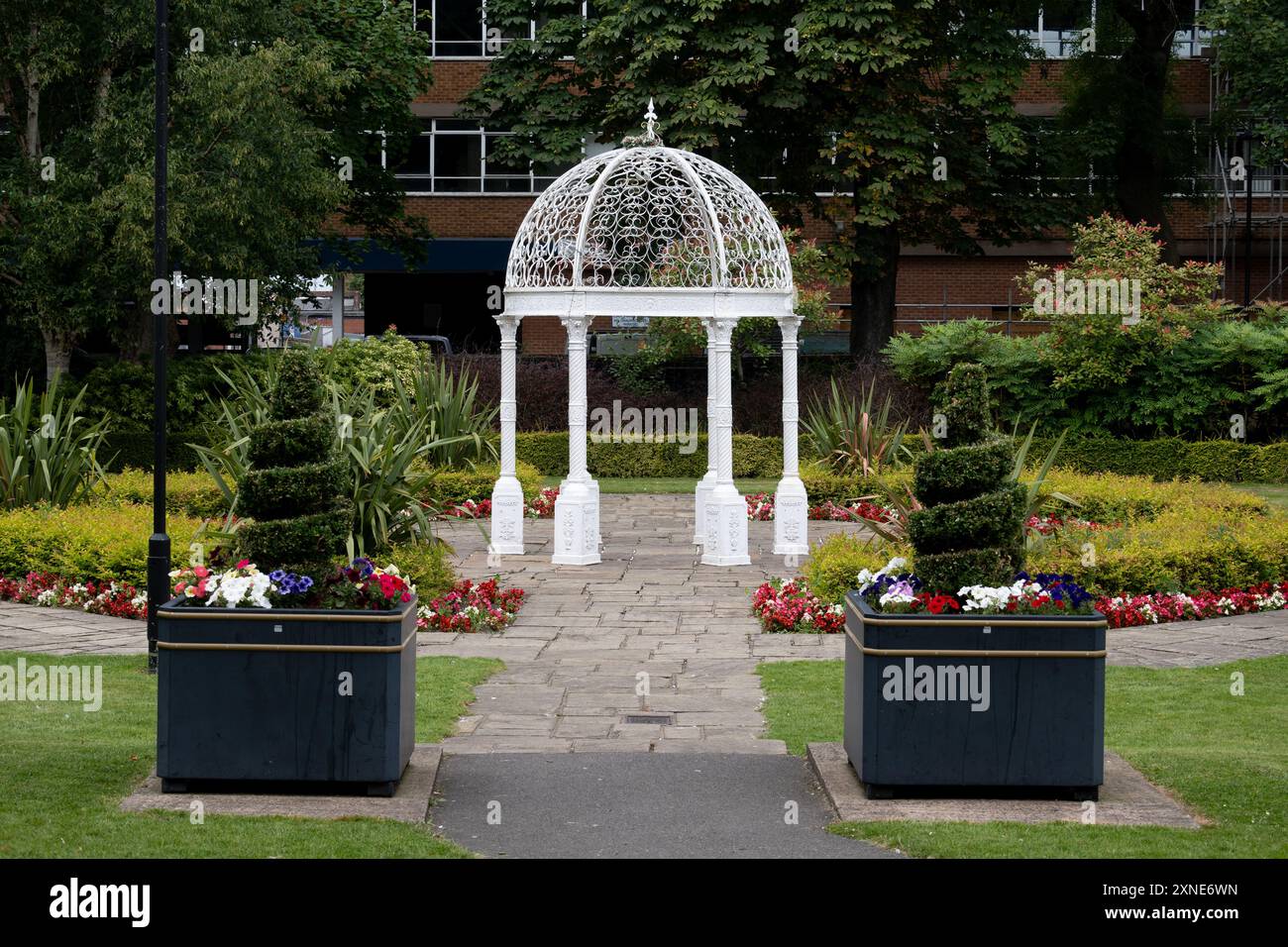 A gazebo in the grounds of Sandwell Register Office, Highfields House ...