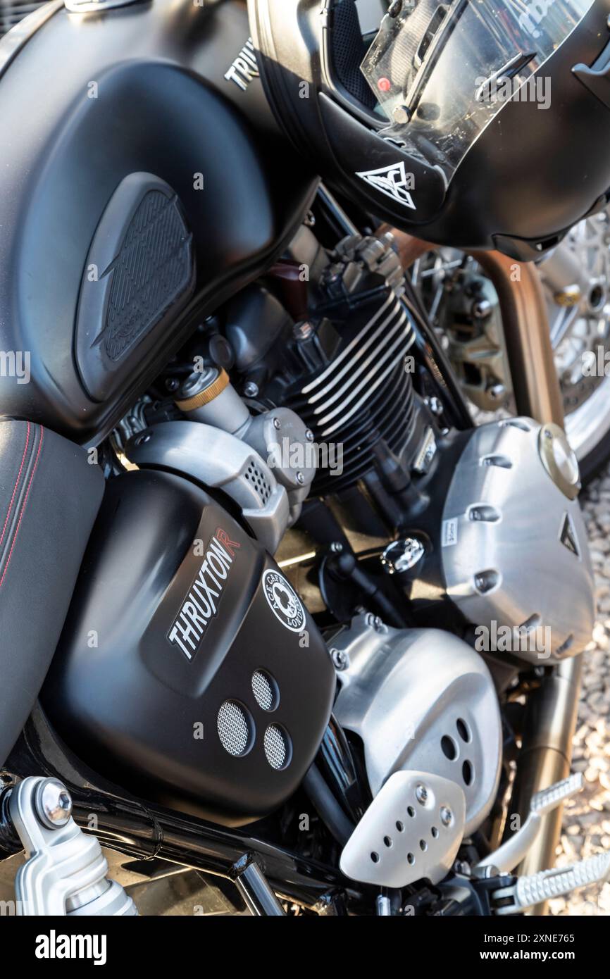 The Silver Fox Cafe Bike Night Stock Photo - Alamy