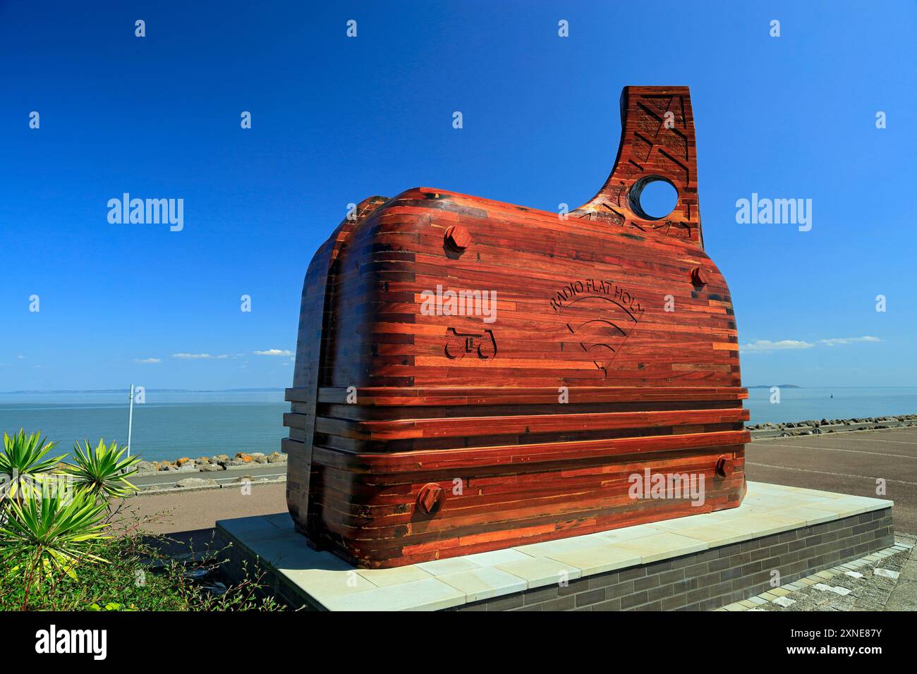 The Radio Flat Holm sculpture, designed by Glenn Davidson. Celebrating ...