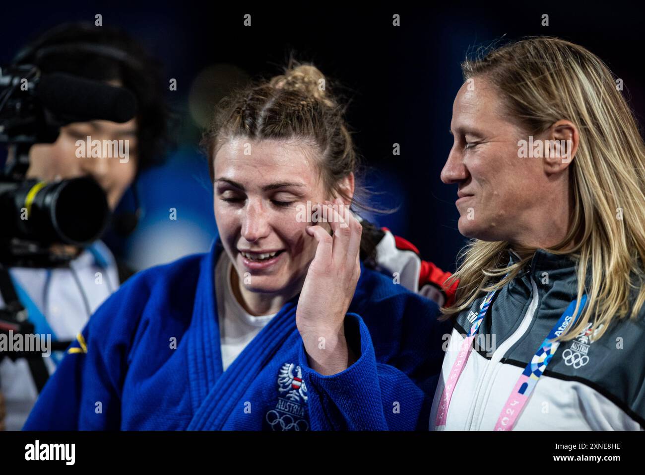 FRA, Olympische Spiele Paris 2024, Judo Damen Kampf um Bronze A, 31.07.2024 Michaela Polleres ...