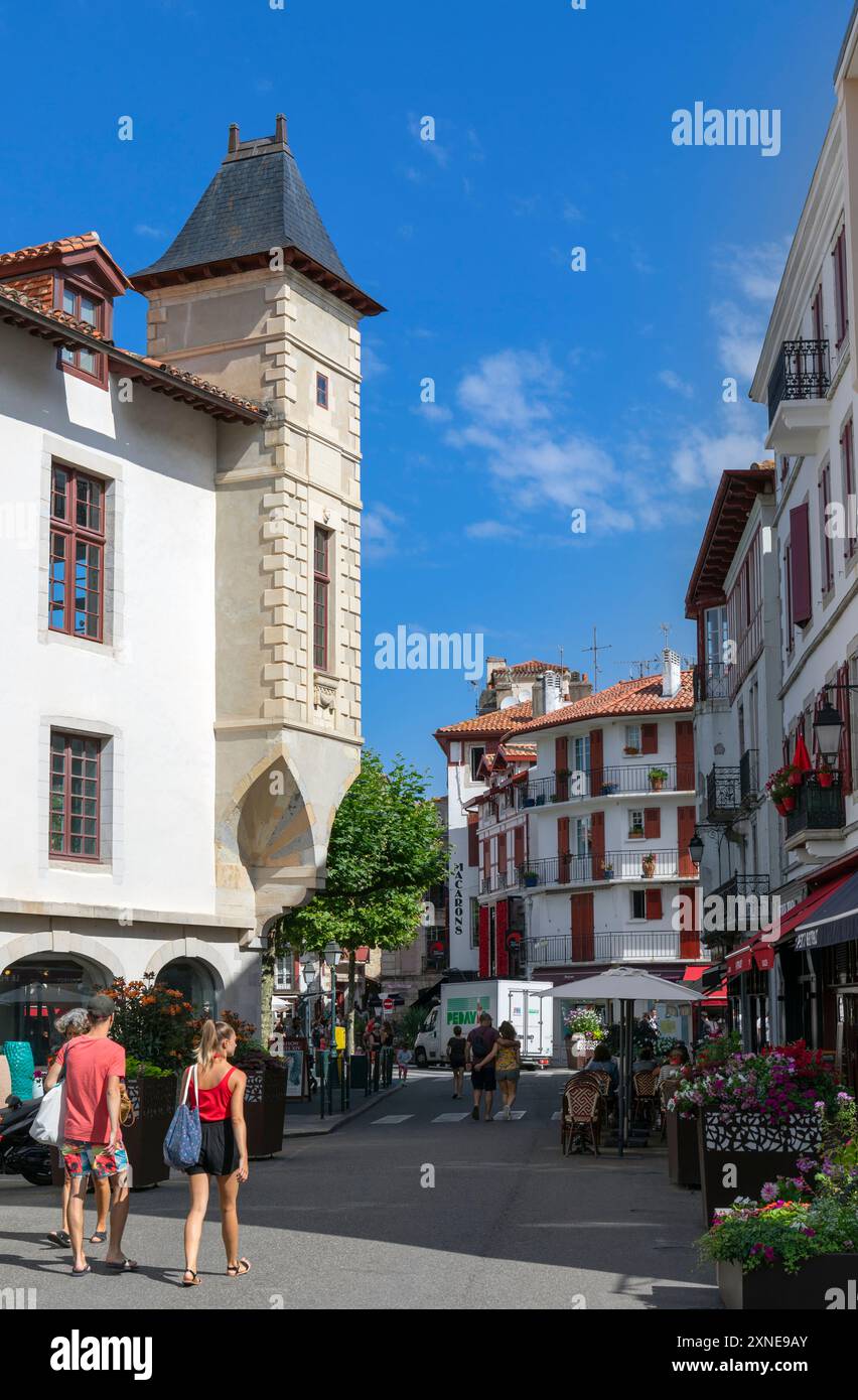 France, Nouvelle-Aquitaine Region, Saint-Jean-de-Luz, Place Louis XIV ...