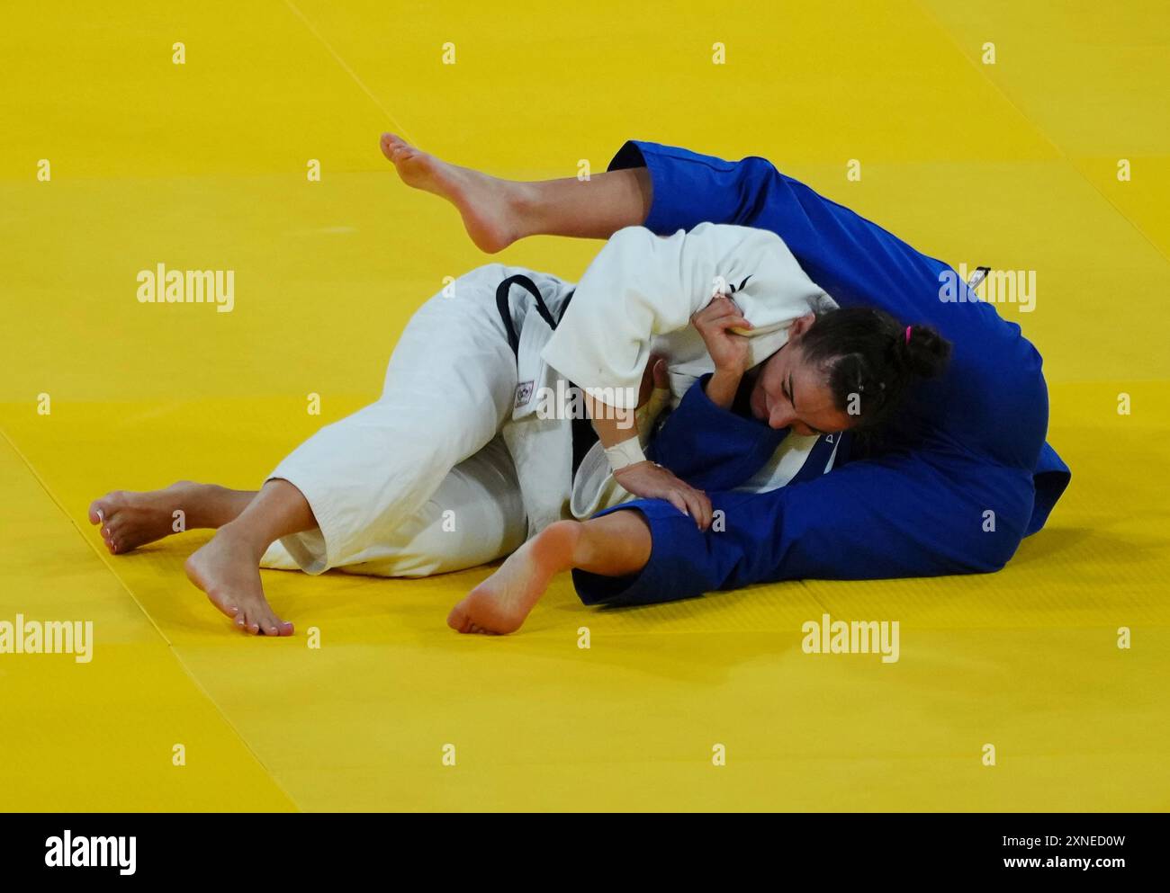 MATIC Barbara of Croatia(white) and BUTKEREIT Miriam of Germany(blue ...