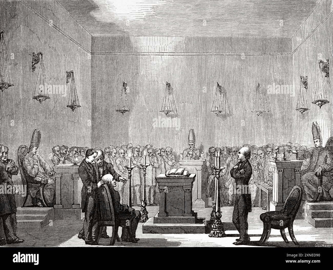 Receiving of a Mormon Nephite, Salt Lake City, Utah, United States of ...