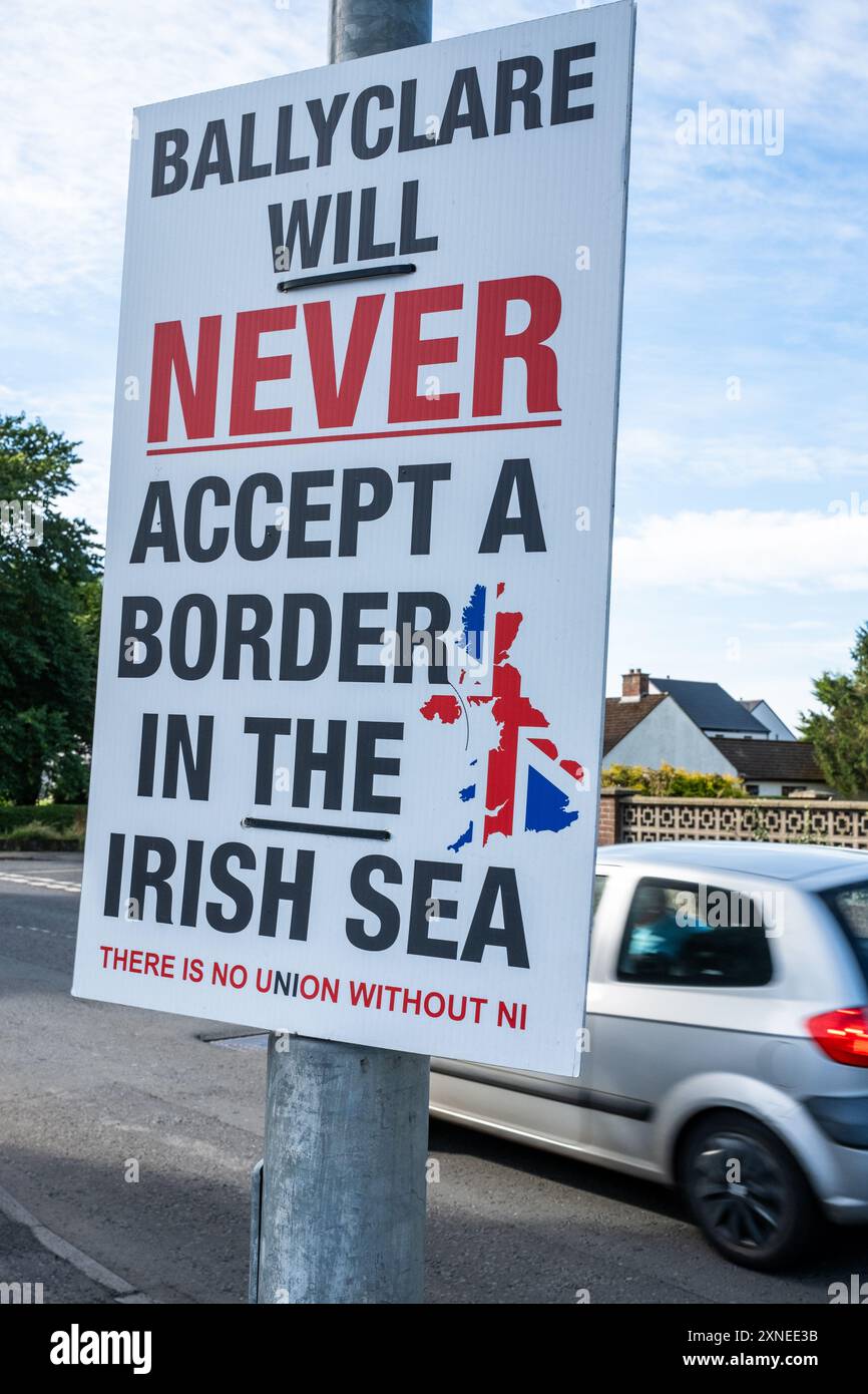 Ballyclare, Northern Ireland - August 27th, 2022: Anti EU Brexit ...