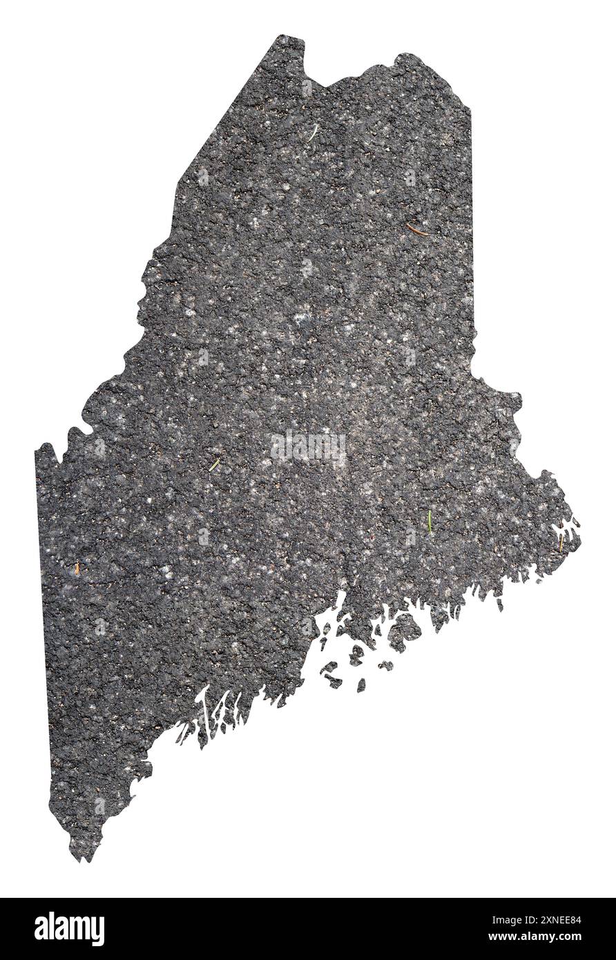 Symbol Map of the State Maine (United States of America) showing the ...