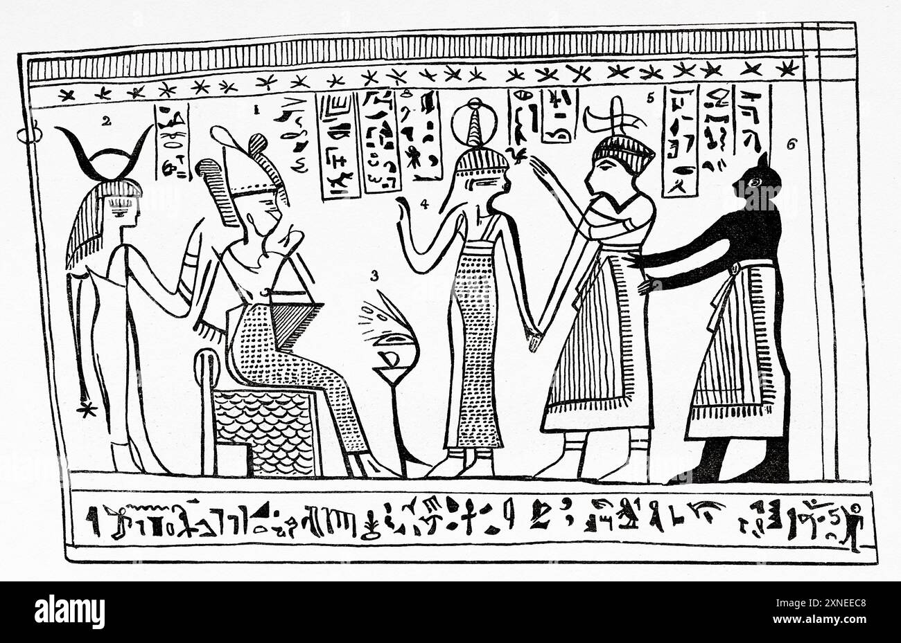 Egyptian book of the dead page Cut Out Stock Images & Pictures - Alamy