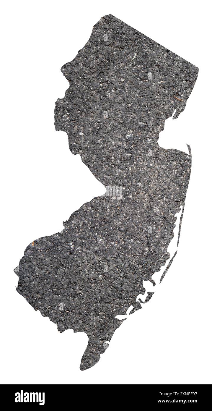 Symbol Map of the State New Jersey (United States of America) showing ...