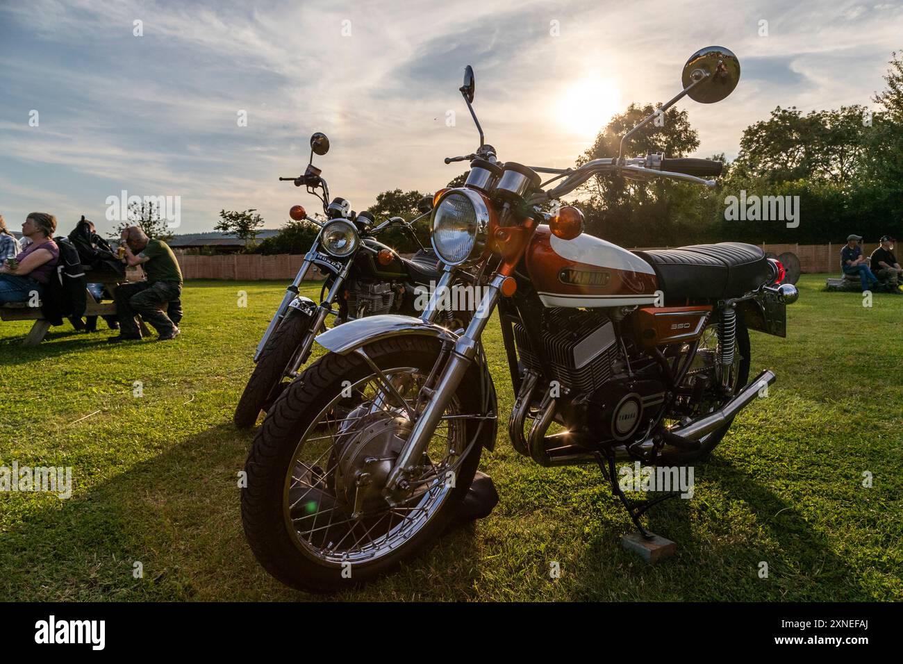 The Silver Fox Cafe Bike Night Stock Photo - Alamy