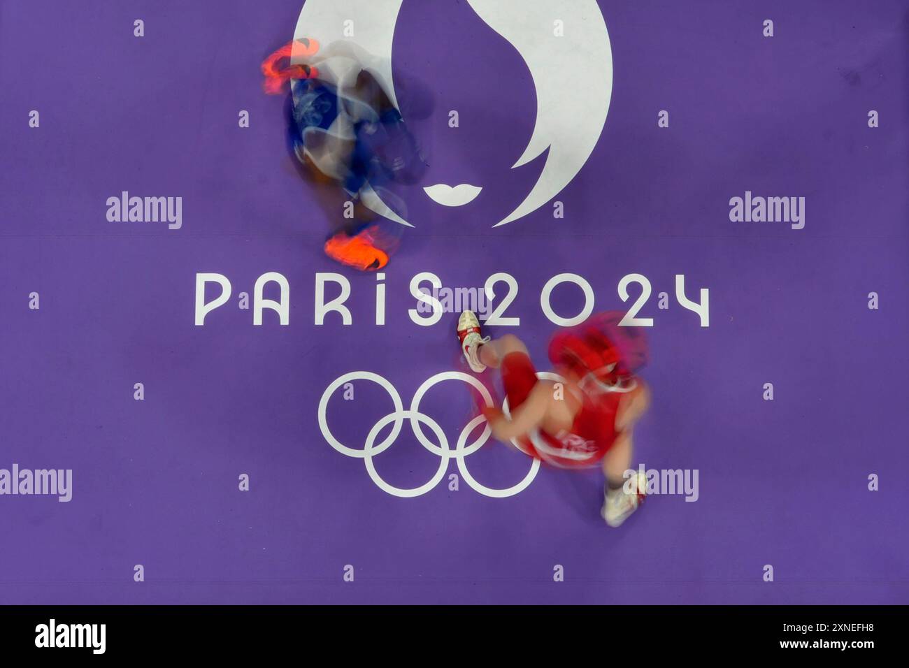 In this photo taken with a slow shutter speed, Ireland's Kellie ...