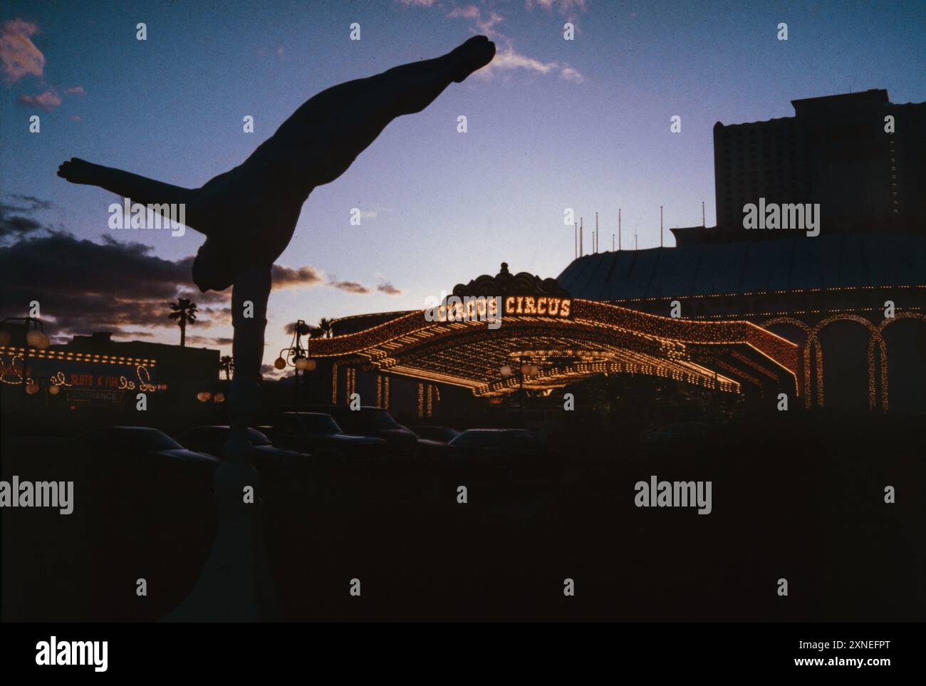 Las Vegas, 1998: The best known of the much photographed five statues ...