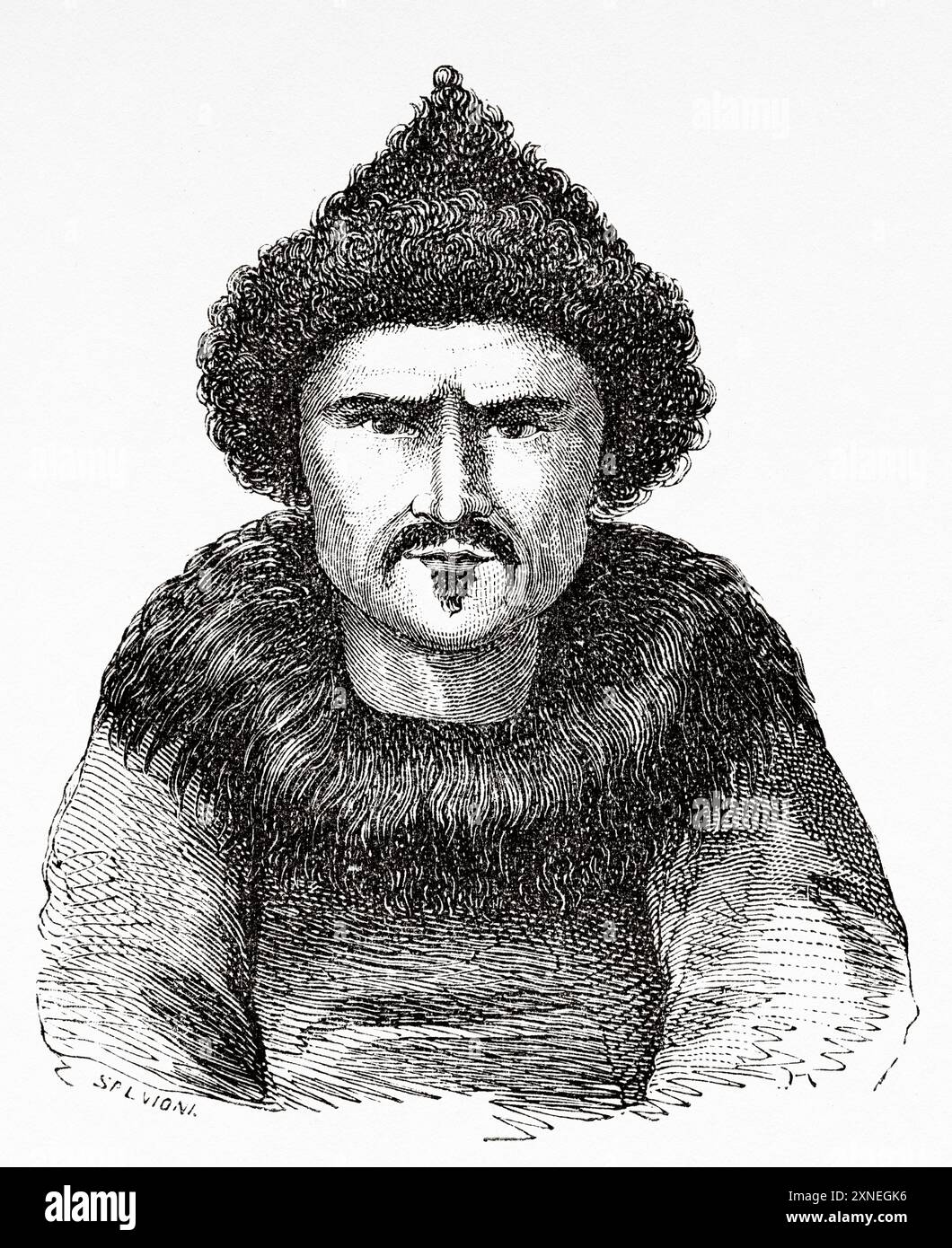 Siberian Types of Eastern Asia, drawing by Catenacci. Le Tour du Monde ...