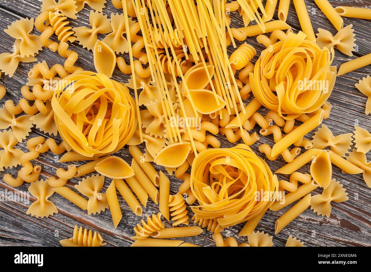 Top view italian pasta hi-res stock photography and images - Alamy
