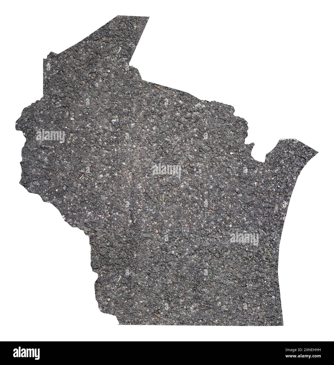 Symbol Map of the State Wisconsin (United States of America) showing ...