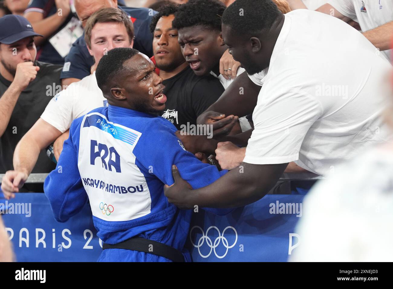 Paris, France. 31st July, 2024. Olympia, Paris 2024, judo, 90 kg, men, fights for 3rd place ...