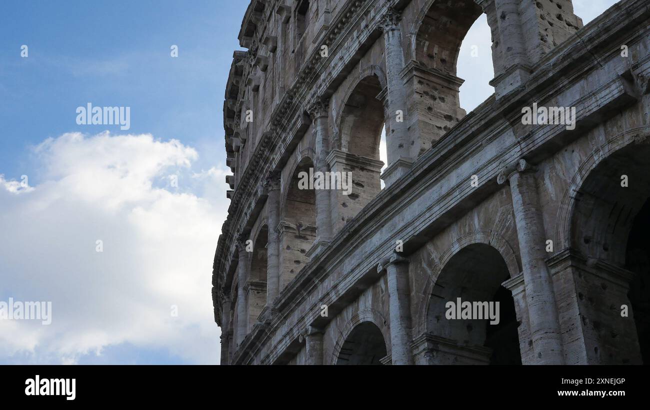 Rome, Italy. Part of the Coliseum. Macro architecture Stock Photo - Alamy