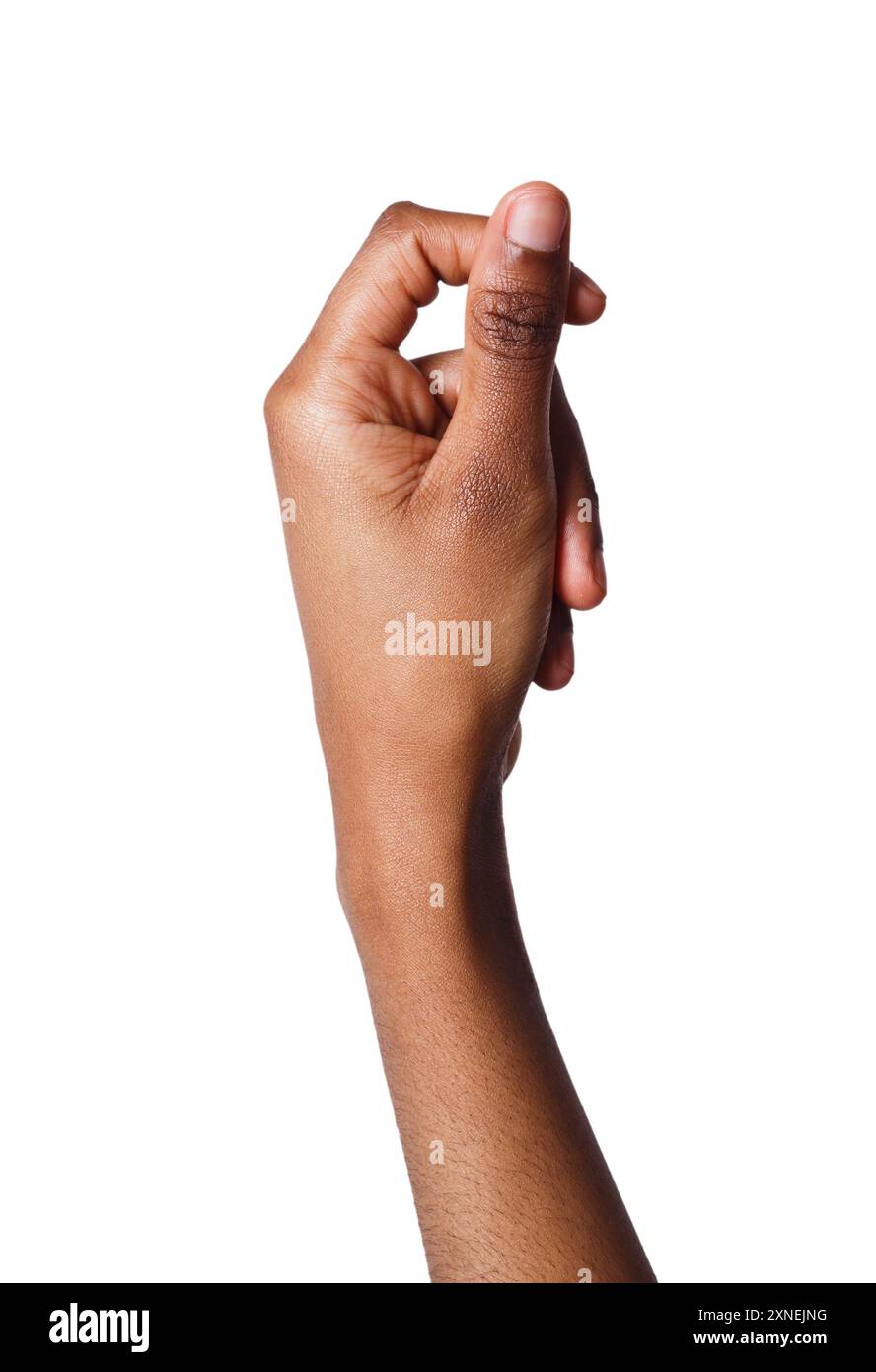 Female hand knocking isolated on white Stock Photo - Alamy
