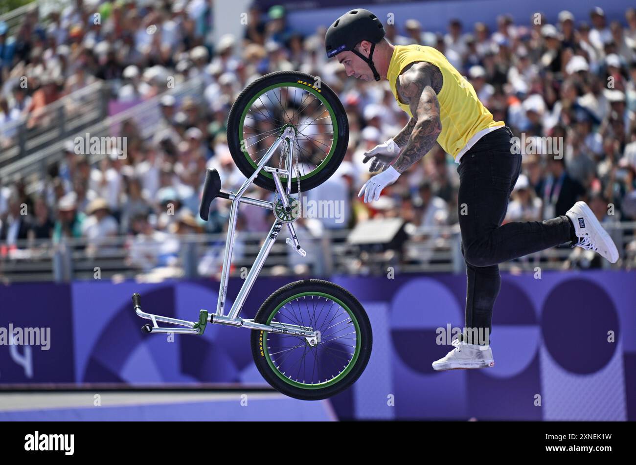 Paris, France. 31st July, 2024. Logan Martin of Australia competes ...