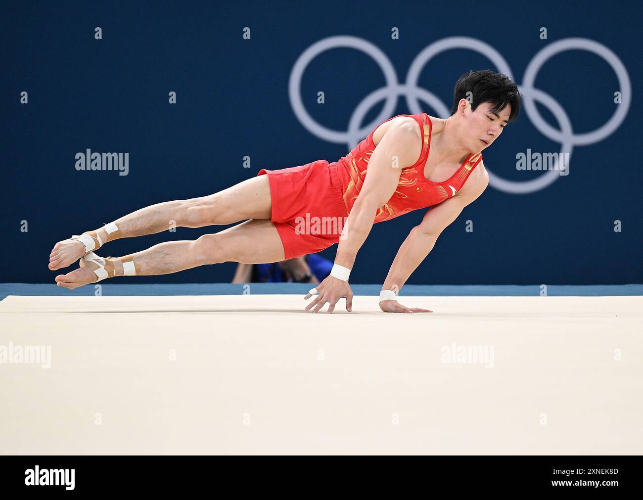 Paris, France. 31st July, 2024. Zhang Boheng of China competes during ...