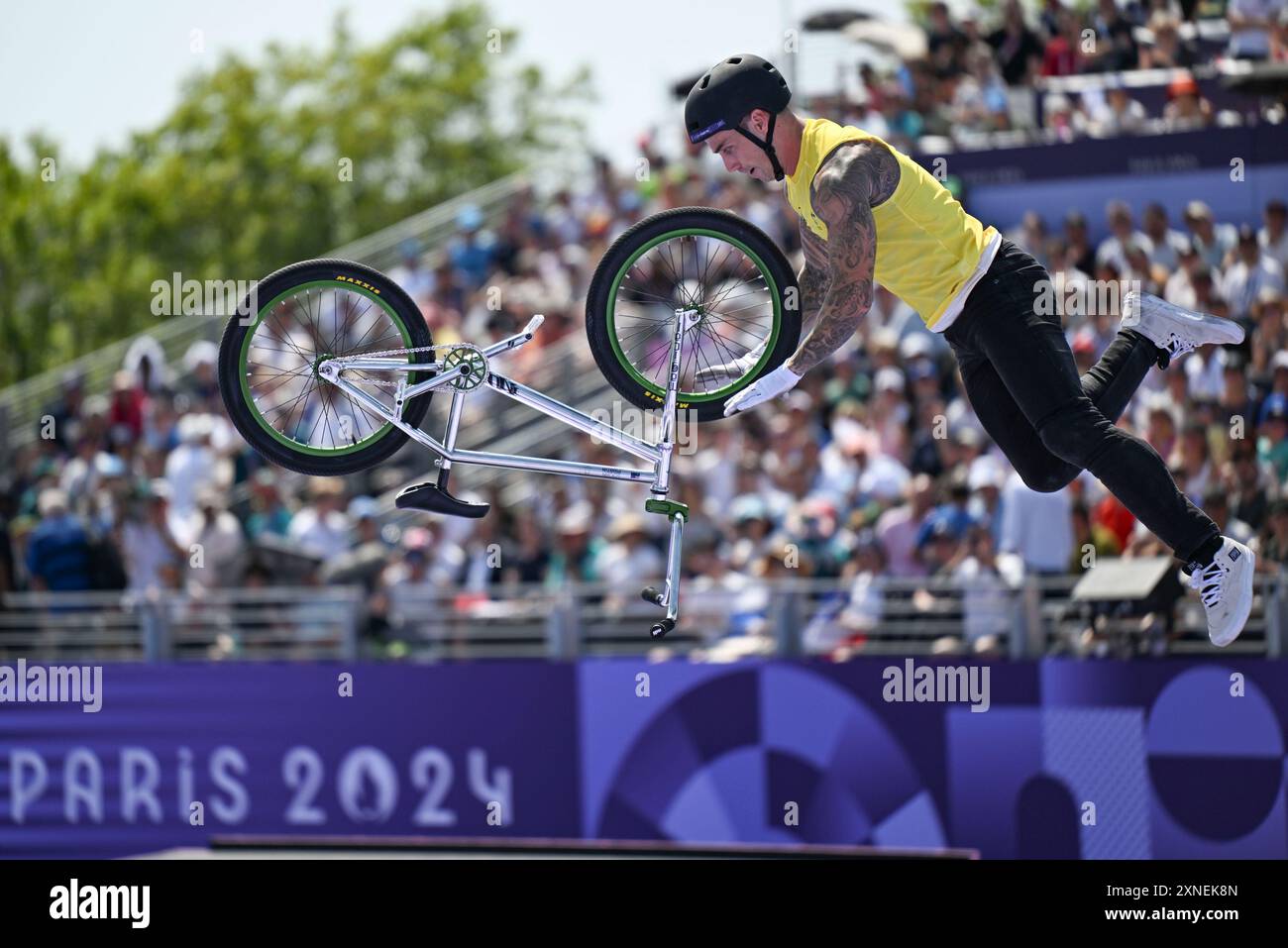 Paris, France. 31st July, 2024. Logan Martin of Australia competes ...