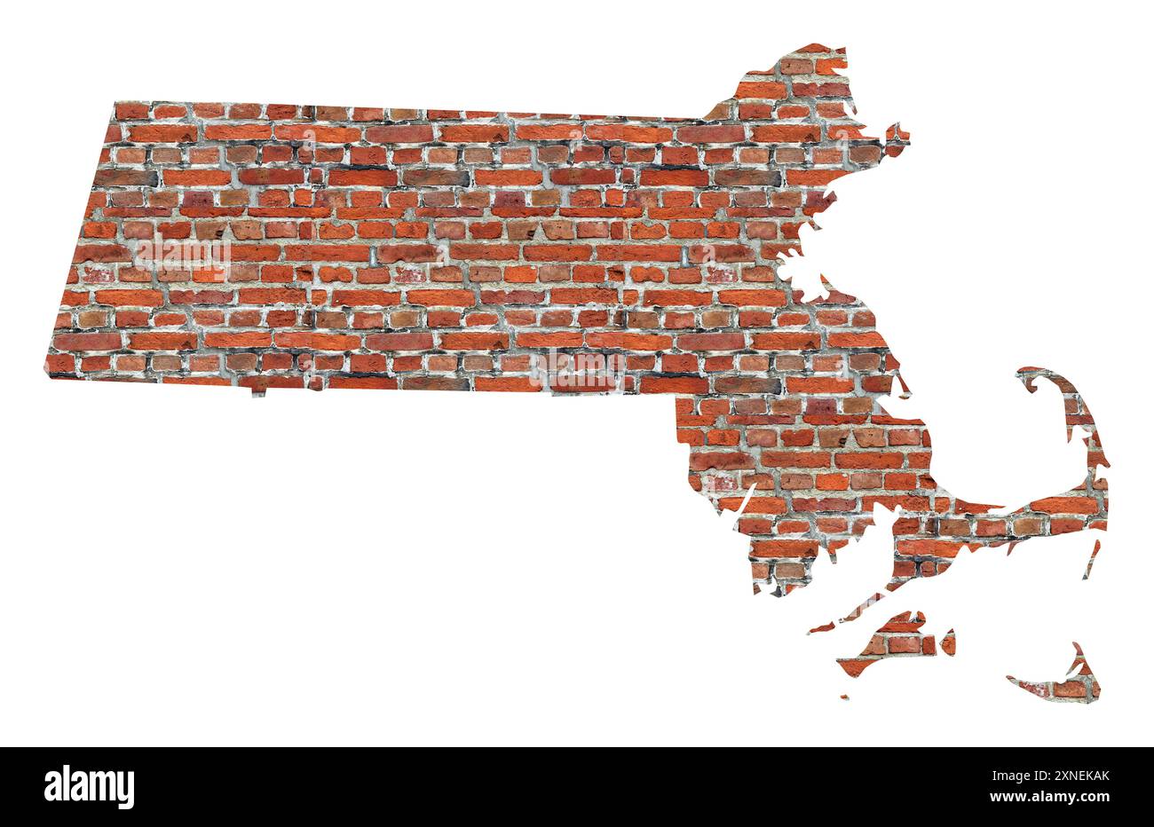 Symbol Map of the State Massachusetts (United States of America ...