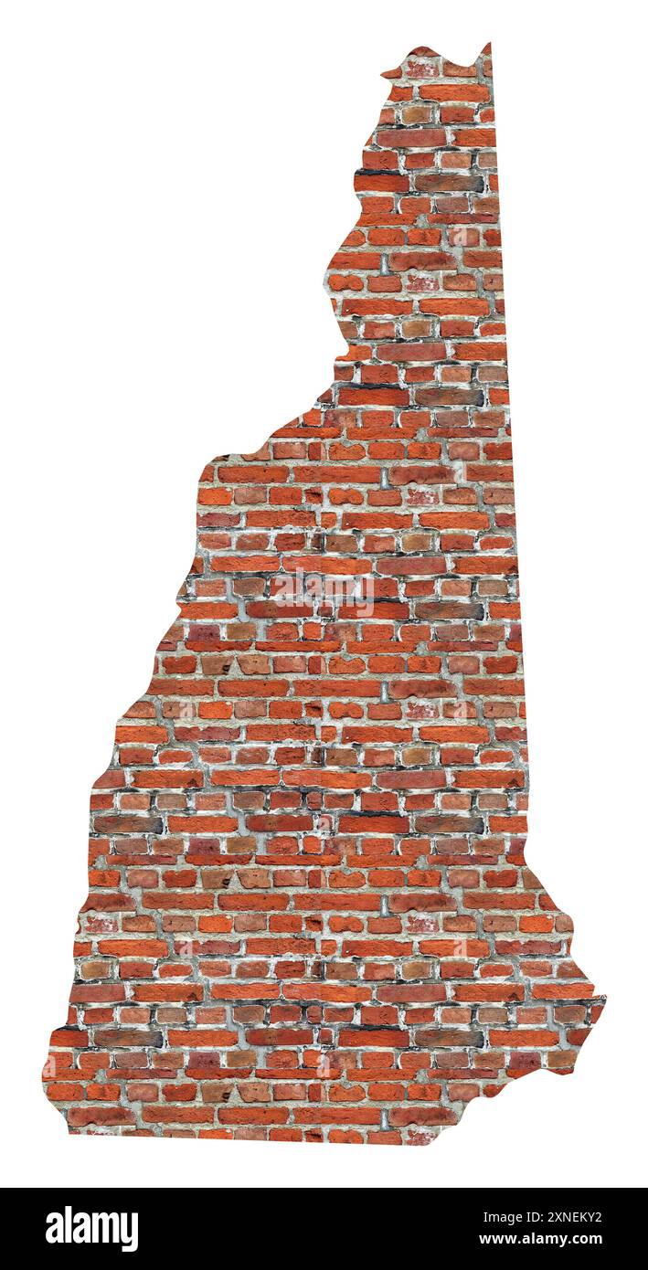 Symbol Map of the State New Hampshire (United States of America ...