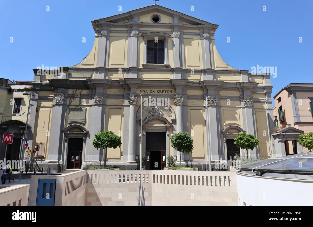 Napoli - Basilica di Santa Maria degli Angeli dalla piazza della ...