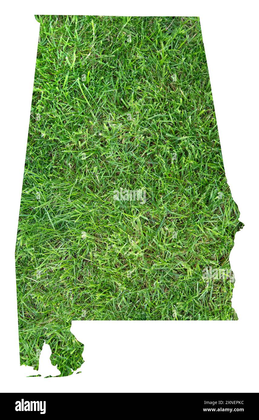 Symbol Map of the State Alabama (United States of America) showing the ...