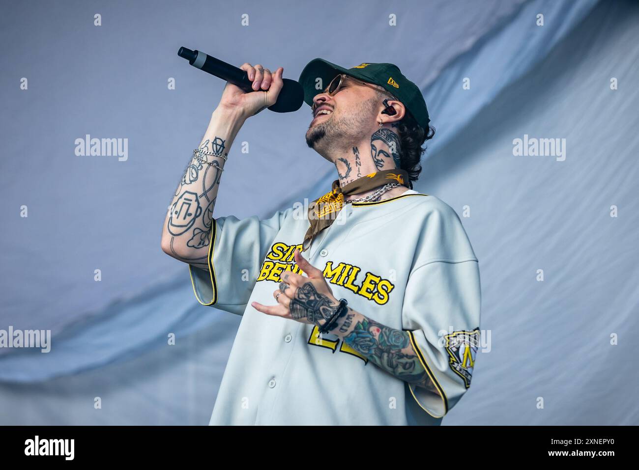 Fredrikstad, Norway. 25th, July 2024. The Norwegian rapper and singer ...