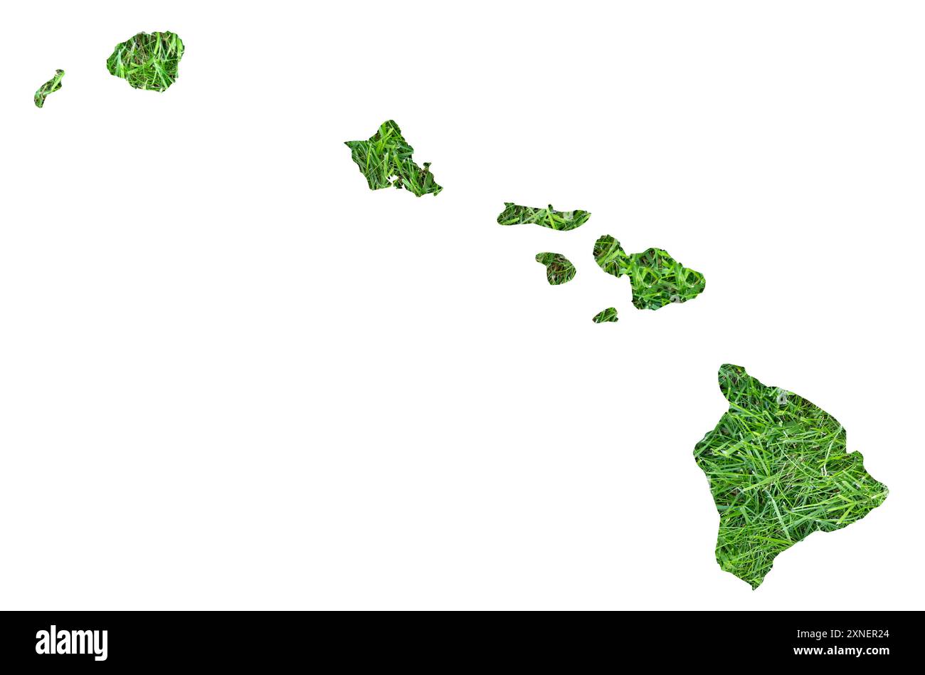 Symbol Map of the State Hawaii (United States of America) showing the ...