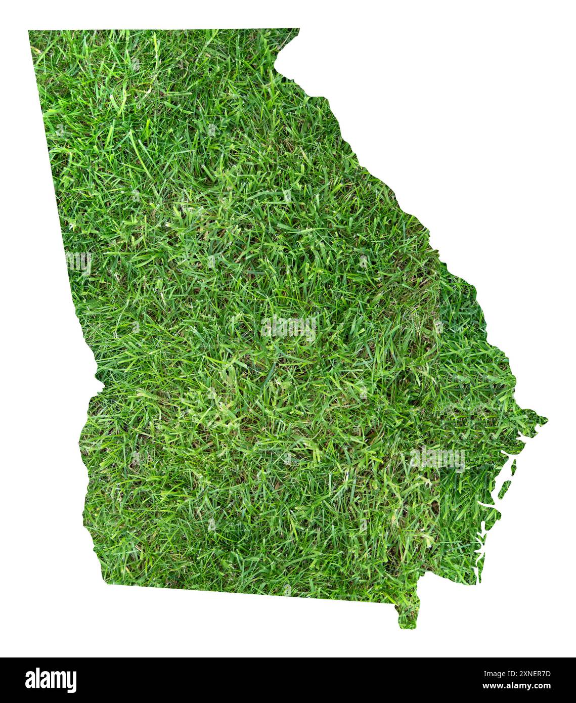 Symbol Map of the State Georgia (United States of America) showing the ...