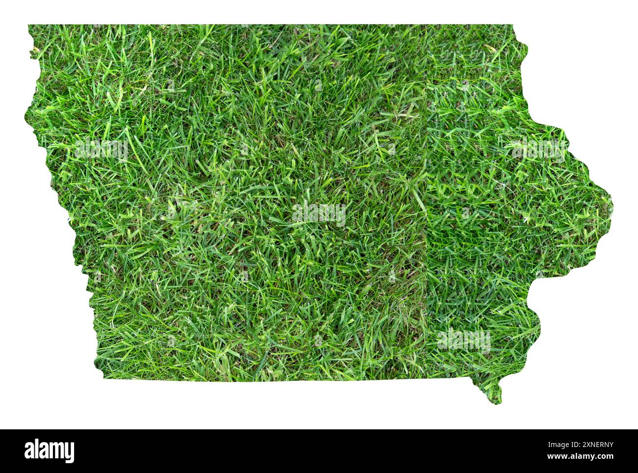 Symbol Map of the State Iowa (United States of America) showing the ...
