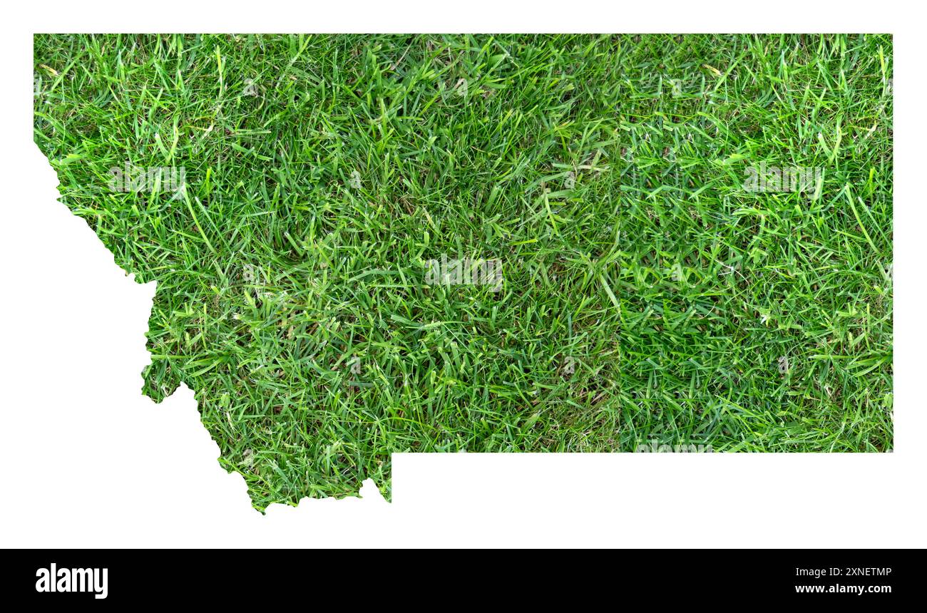 Symbol Map of the State Montana (United States of America) showing the ...