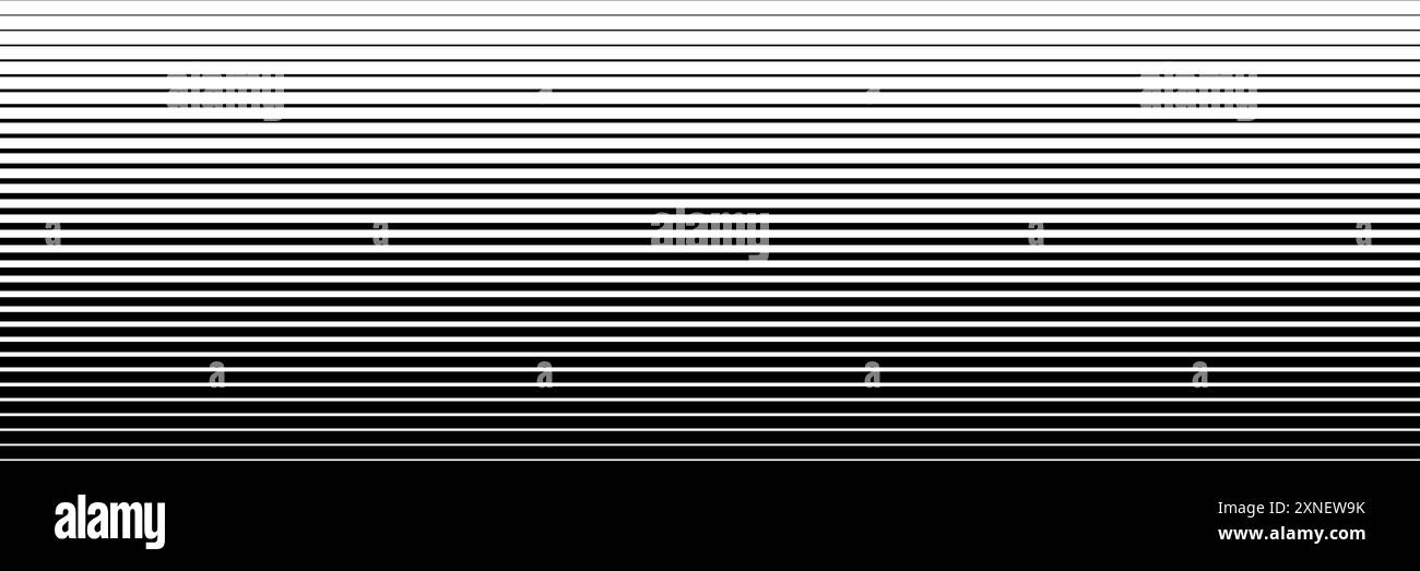 Geometric pattern of black lines on a white background. Half tone gradient line pattern ...