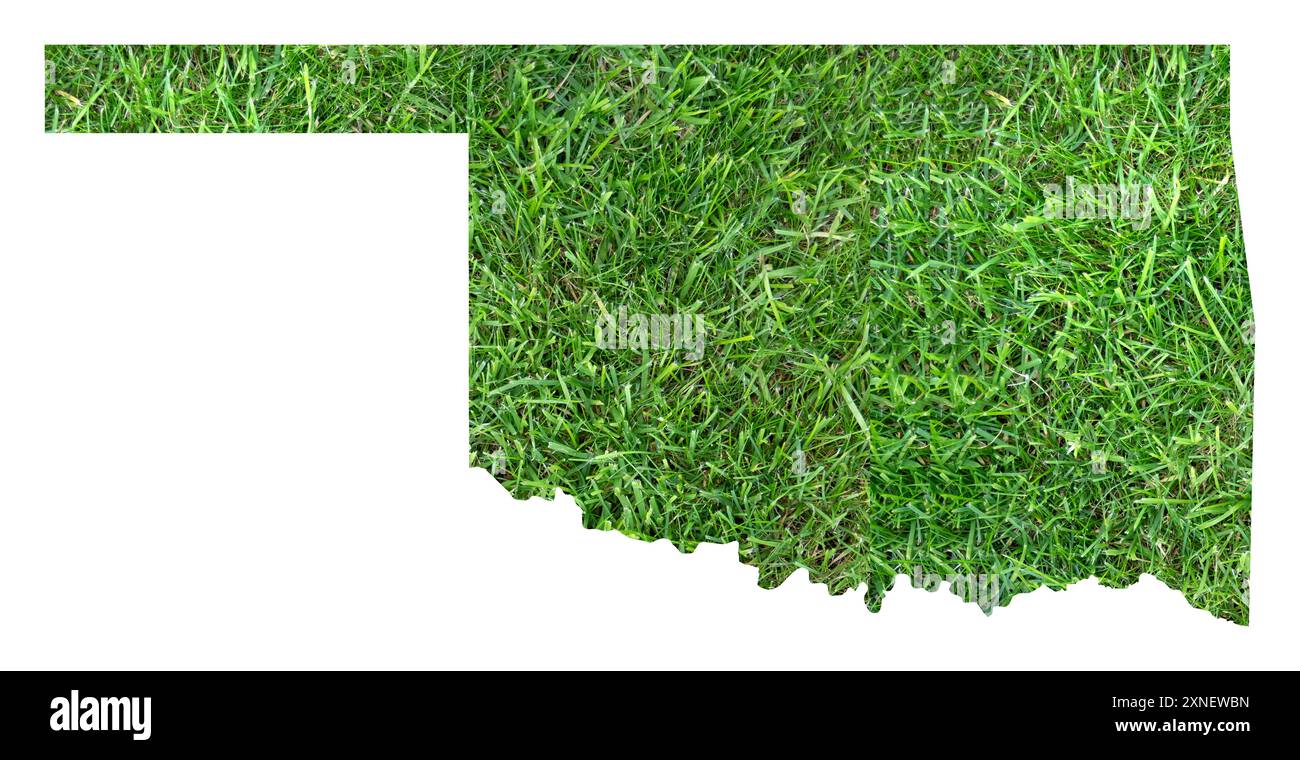 Symbol Map of the State Oklahoma (United States of America) showing the ...