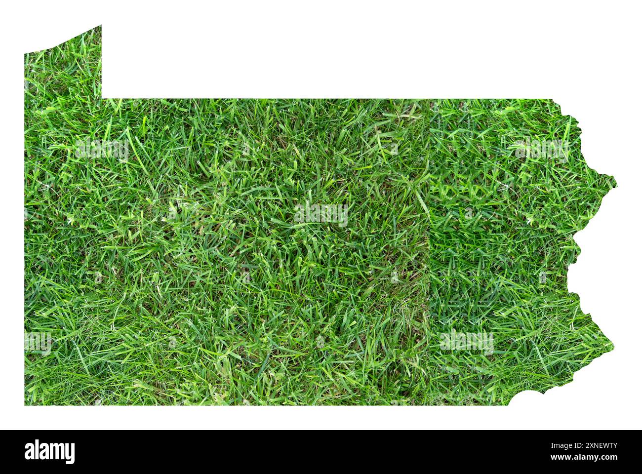 Symbol Map of the State Pennsylvania (United States of America) showing ...