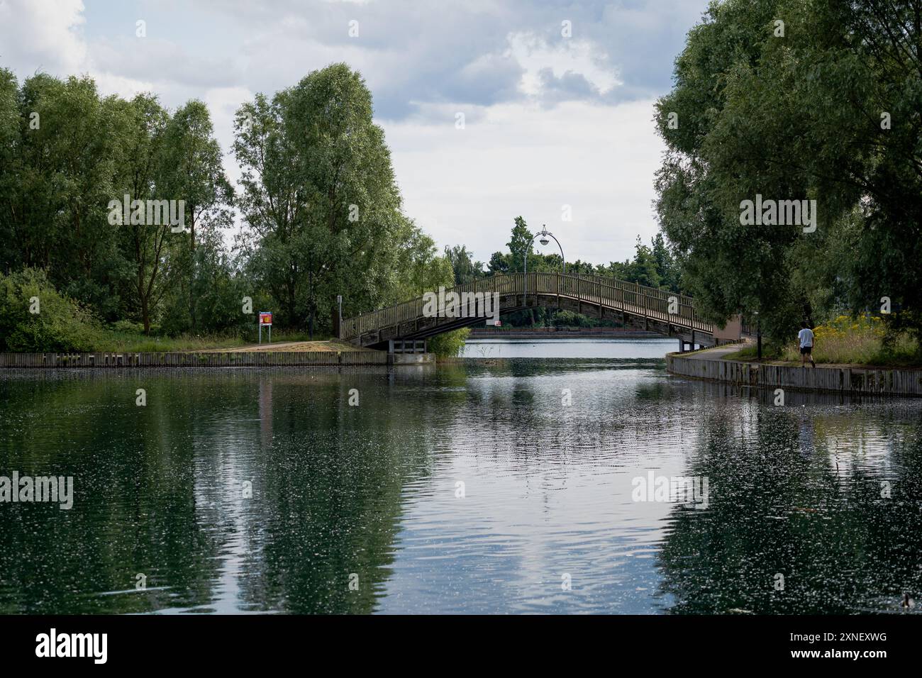 The bridge on the Doncaster Lakeside Stock Photo - Alamy