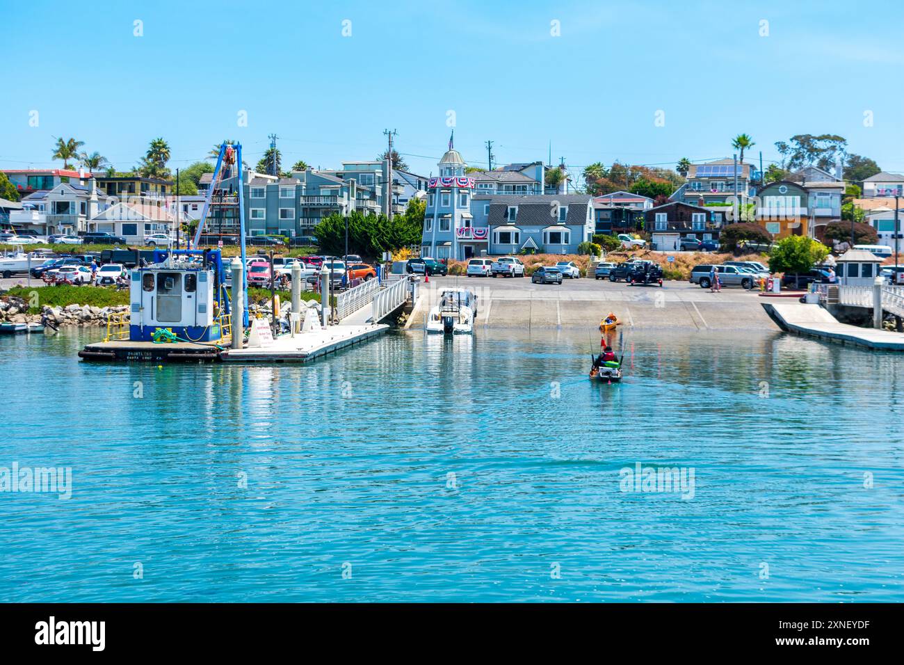 Santa Cruz Small Craft Harbor boat launch ramp with with charming ...